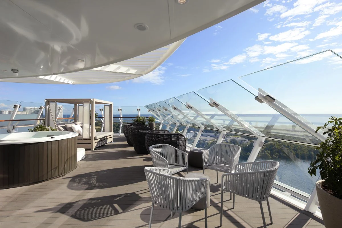Iconic Suite's Balcony aboard Celebrity Edge | Cruise Addicts Message ...
